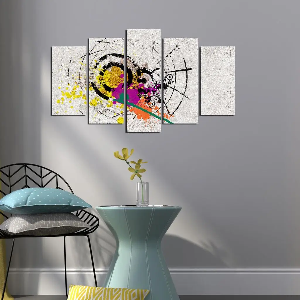 Wallity Set Slika 5ABSMDF-82, 5 Delova