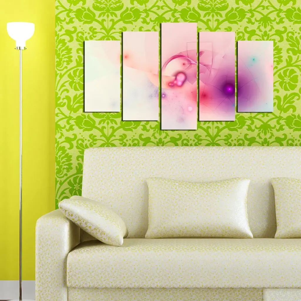 Wallity Set Slika 5ABSMDF-37, 5 Delova