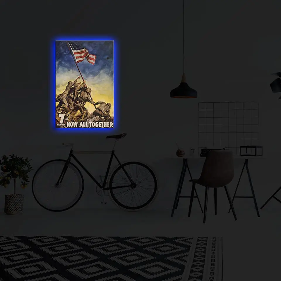 Wallity Slika sa LED osvetljenjem ABD-002, 45x70 cm