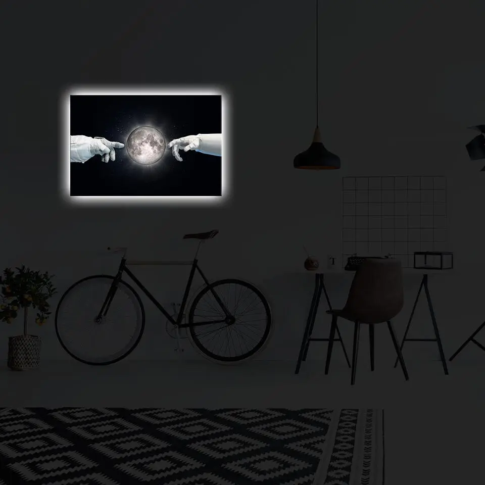 Wallity Slika sa LED osvetljenjem ABD-006, 45x70 cm