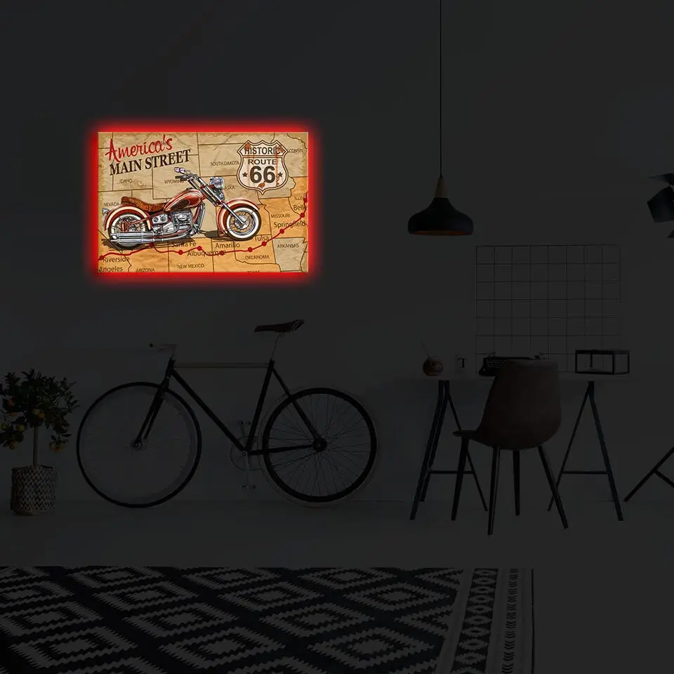Wallity Slika sa LED osvetljenjem ABD-010, 45x70 cm
