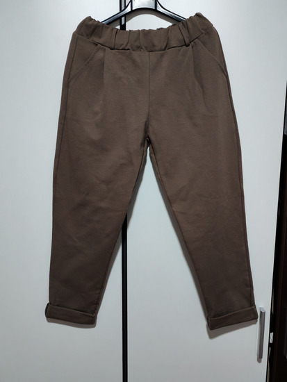 Braon pantalone uni