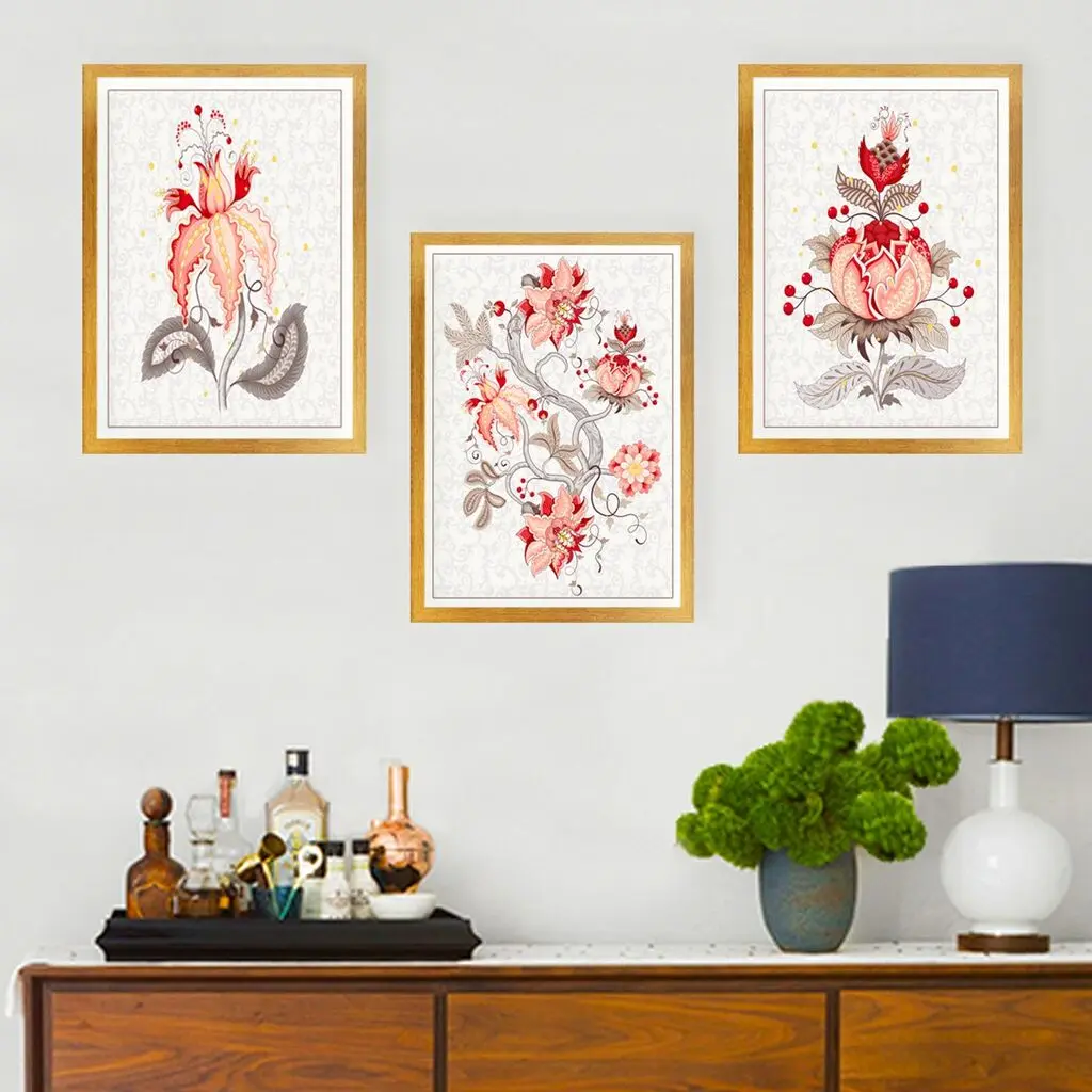 Wallity Set uramljenih slika SET_106, 3 Dela