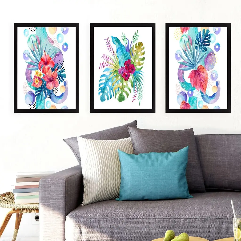 Wallity Set uramljenih slika SET_040, 3 Dela