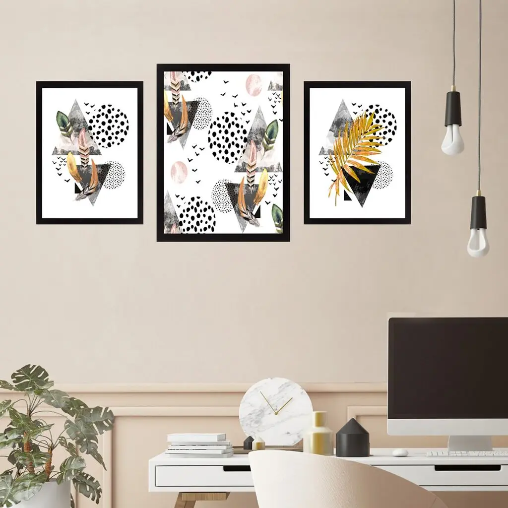 Wallity Set uramljenih slika SET_044, 3 Dela