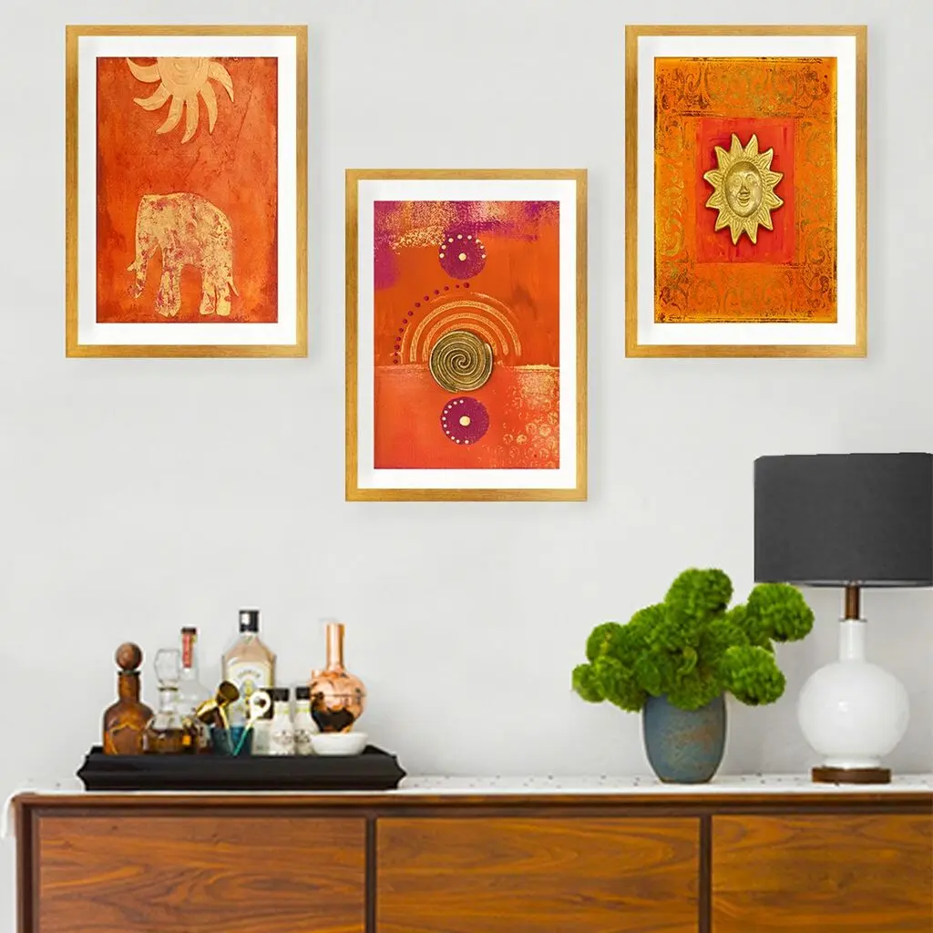 Wallity Set uramljenih slika SET_095, 3 Dela