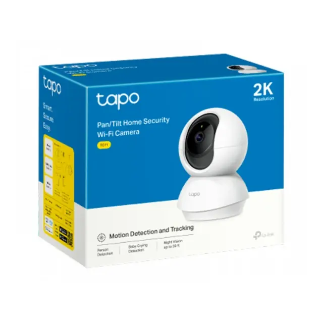 TP-Link Kamera za video nadzor TC71, 4MP, Pan/Tilt Home Security, WiFi, Bela