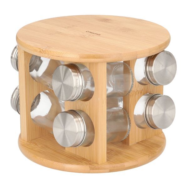 Dekordom Stalak za začine bambou 19x15 8kom - natural - hmlID: EK000769794