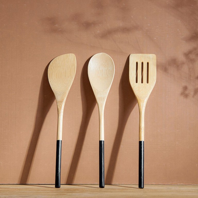 Dekordom Kuhinjski set bamboo 3kom - black - hmlID: EK000770205