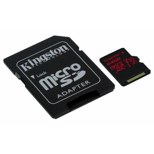 Memoriska kartica KINGSTON MicroSDXC 64GB+adapter