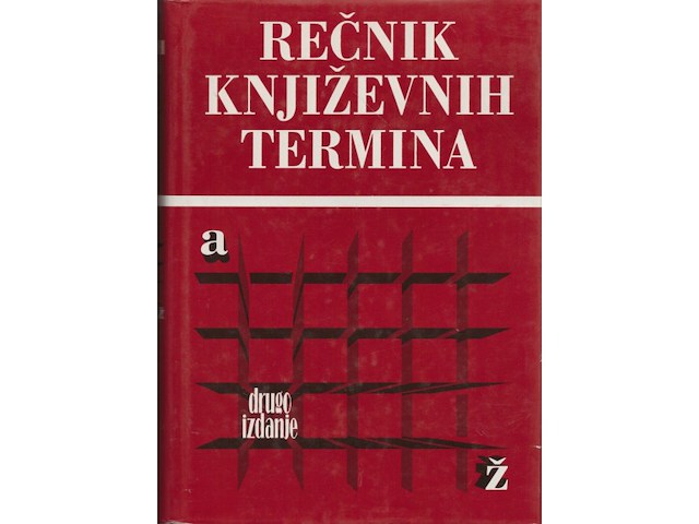 REČNIK KNJIŽEVNIH TERMINA (2. dopunjeno izdanje)