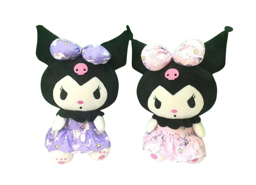 Plišana igračka Kuromi – Sanrio lutka sa mašnom    | Slatka plišana Kuromi lutka