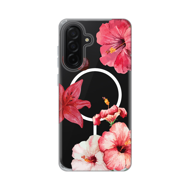 Zastitna maska (futrola) print Magsafe - Samsung A266 Galaxy A26 5G Hibiscus