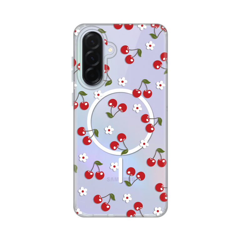 Zastitna maska (futrola) print Magsafe - Samsung A366 Galaxy A36 5G Cute Cherries