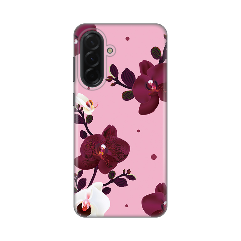 Zastitna ultra tanka (skin) maska / futrola PRINT - Samsung A366 Galaxy A36 5G Pink Orchid