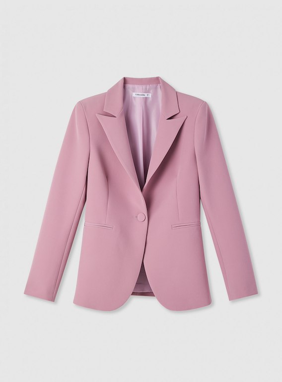 Jakna u jednoj boji Roze