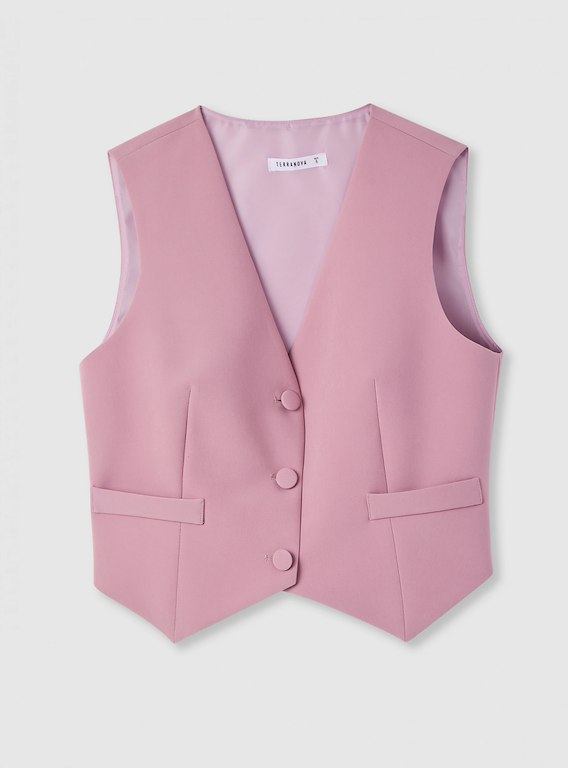 Jakna u jednoj boji Roze
