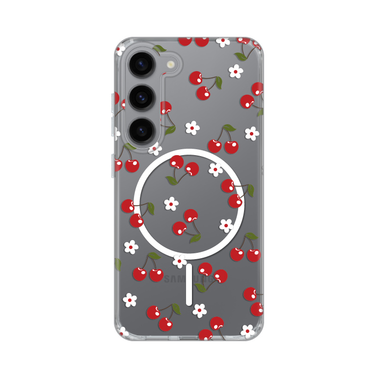 Zastitna maska (futrola) print Magsafe - Samsung S911B Galaxy S23 Cute Cherries