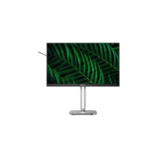 PHILIPS Monitor 24B2G5200/00 23.8"/IPS/1920x1080/100Hz/4ms GtG/VGA,HDMI,DP,USB/zvucnici/srebrnocrna