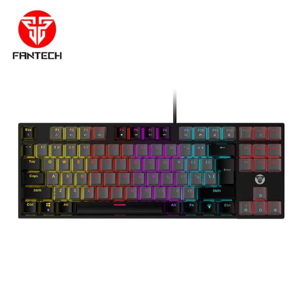 Tastatura mehanička Gaming Fantech MK876 RGB Atom TKL siva (RED switch)