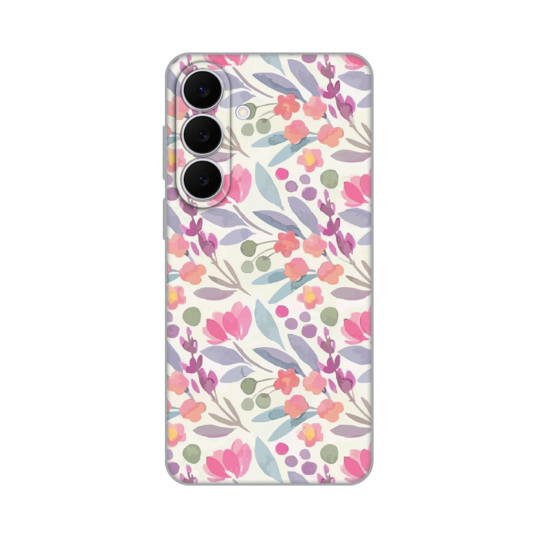 Zastitna silikonska maska (futrola) PRINT - Samsung S731B Galaxy S25 Fe Watercolor Flowers