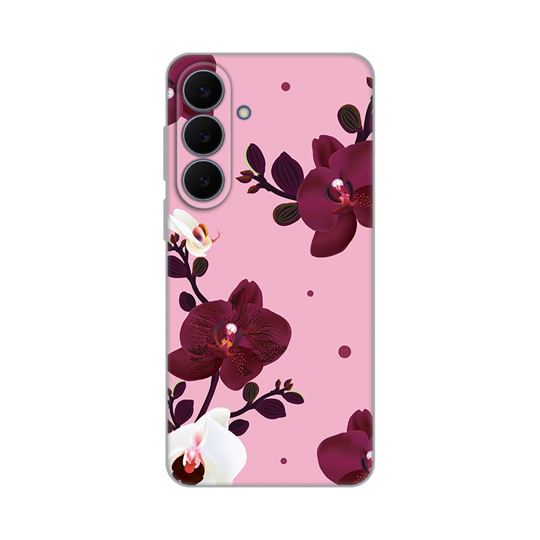 Zastitna ultra tanka (skin) maska / futrola PRINT - Samsung S731B Galaxy S25 Fe Pink Orchid