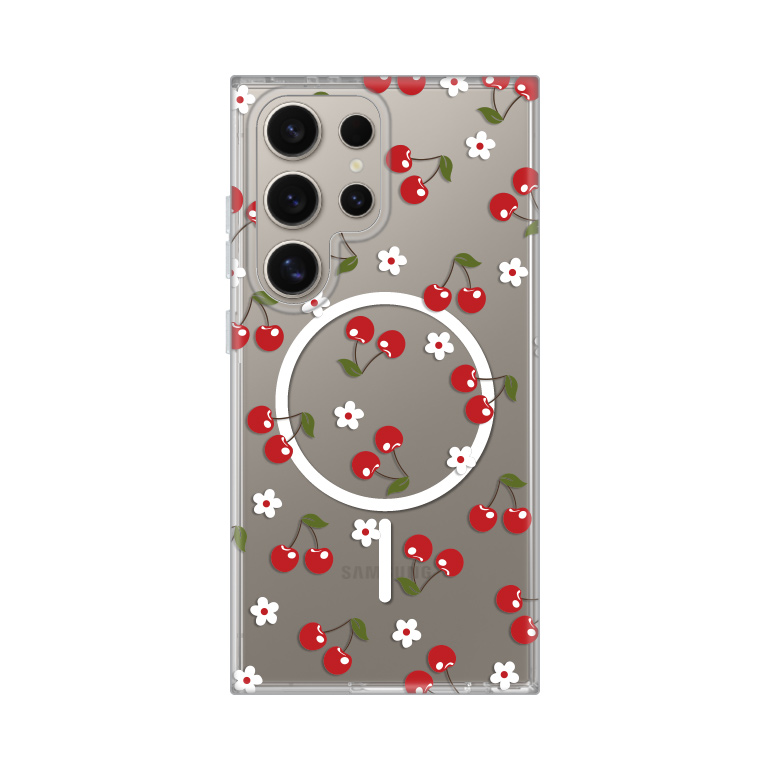 Zastitna maska (futrola) print Magsafe - Samsung S928B Galaxy S24 Ultra Cute Cherries