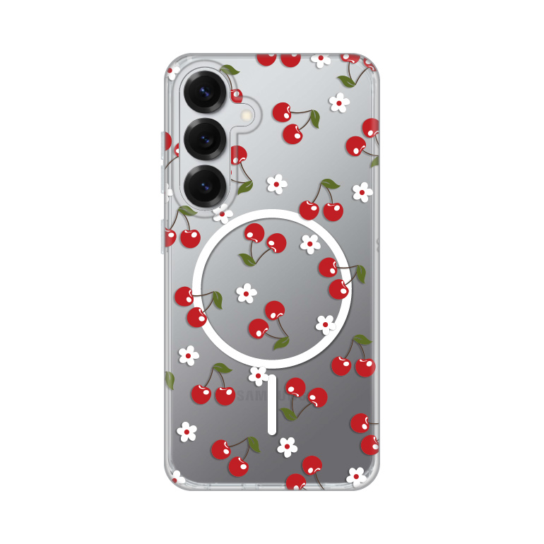 Zastitna maska (futrola) print Magsafe - Samsung S931 Galaxy S25 Cute Cherries