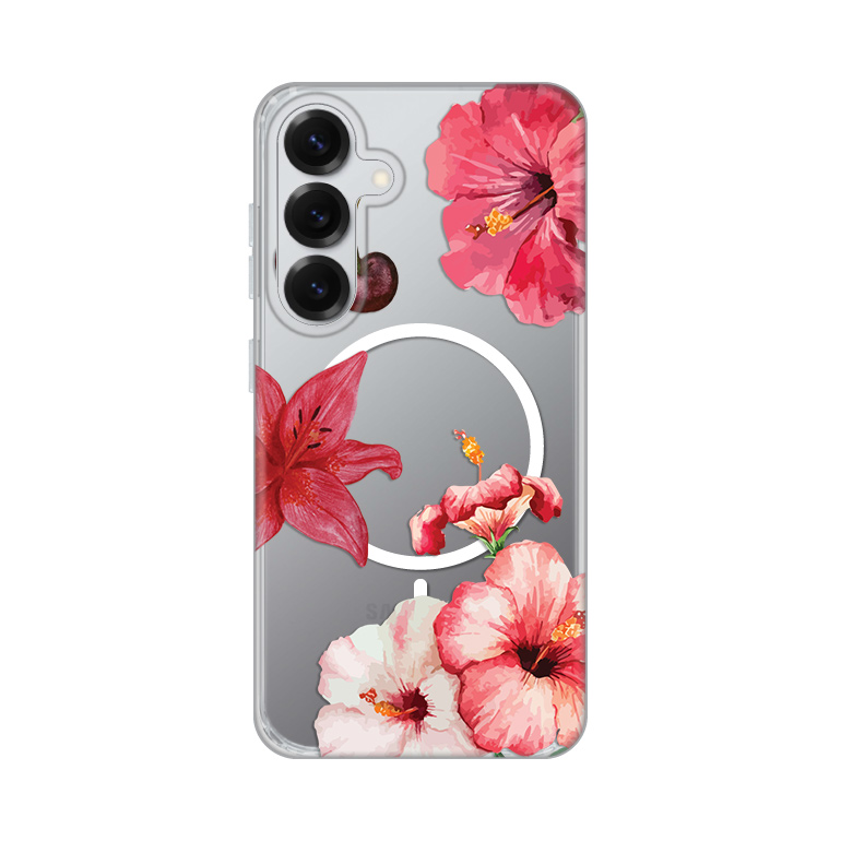 Zastitna maska (futrola) print Magsafe - Samsung S931 Galaxy S25 Hibiscus