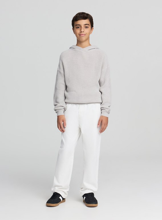 Pantalone jogger za tesare Optička bela