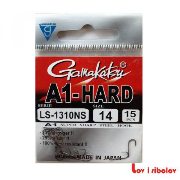 Gamakatsu Udica A1 Hard LS-1310NS (Crna) vel.10