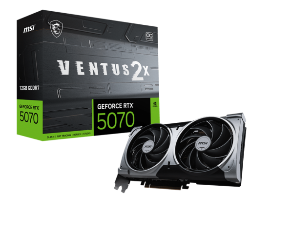 SVGA MSI RTX 5070 Ventus 2X OC 12GB GDDR7, V532-003R