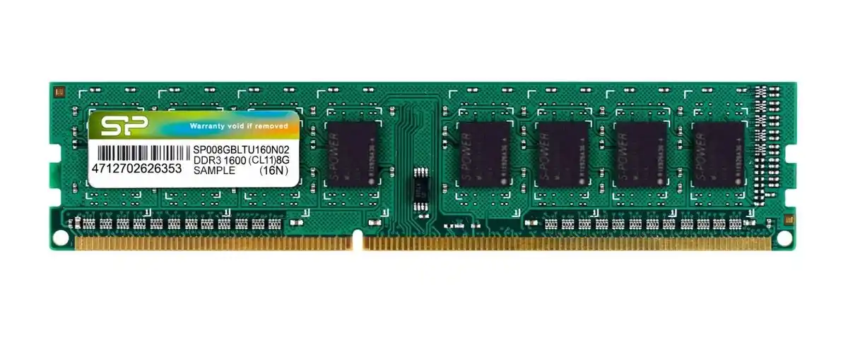 DDR3 8 GB, 1600MHz, UDIMM, CL11 1.5V, 512Mx8