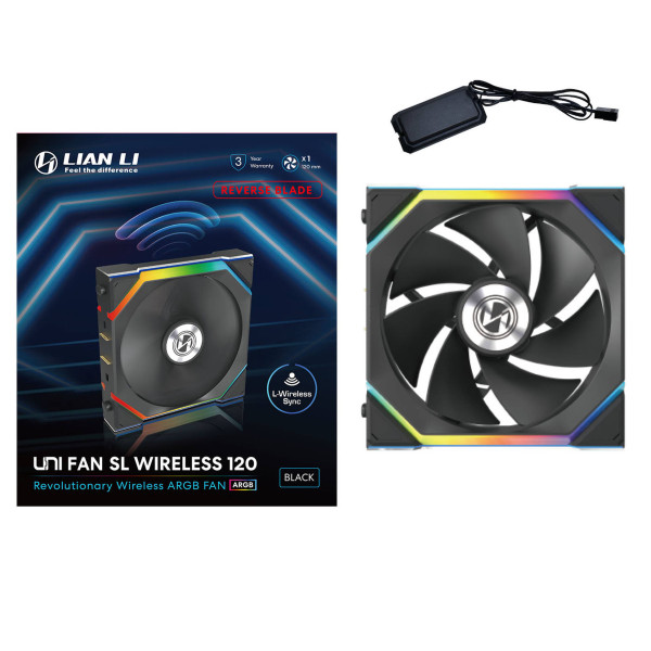 Phanteks Ventilator Lian Li UNI FAN TL Wireless ARGB, PWM - Reverse Blade 120mm 12RSL1W1B