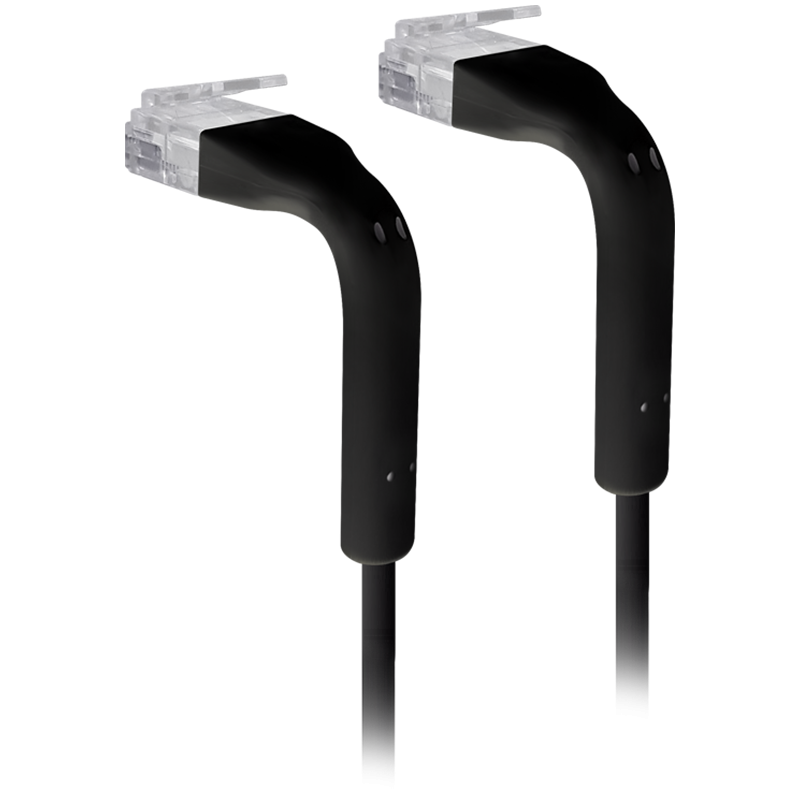 Ubiquiti U-Cable-Patch-3M-RJ45-BK cable with bendable boots RJ45, 3 mm outer diameter, Cable length: 0.1 to 8 m