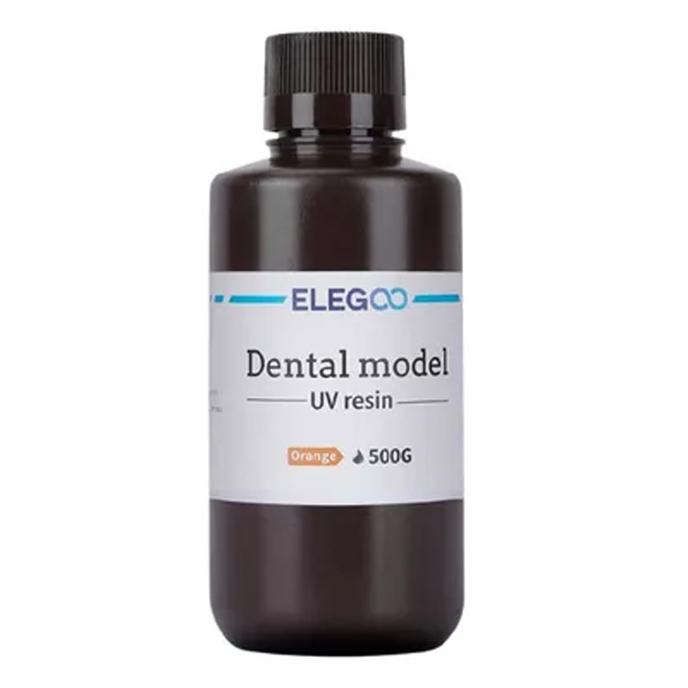 Dental Model UV Resin 0.5kg - Orange, 50.103.0068