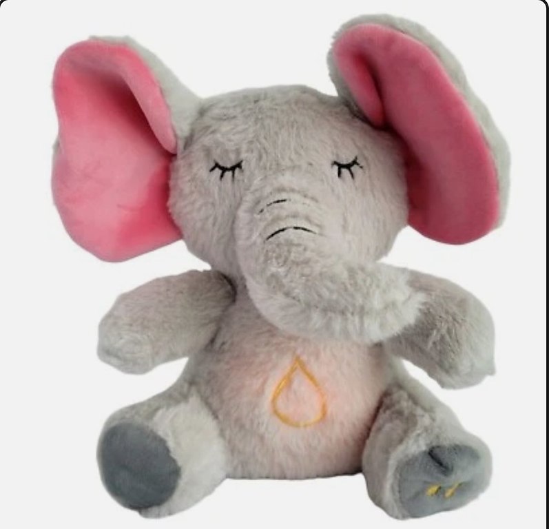 Plišana igračka slon koji diše – 28cm | Mekani Sleep Buddy za decu i bebe