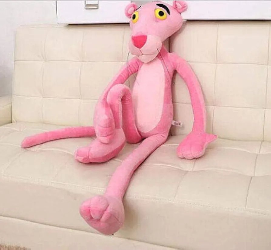 Plišana igračka Pink Panter 55cm – kultni ružičasti panter | Mekana plišana lutka za decu i odrasle