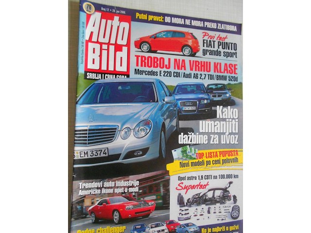 Auto Bild broj 12 iz 2006. godine - kao nov