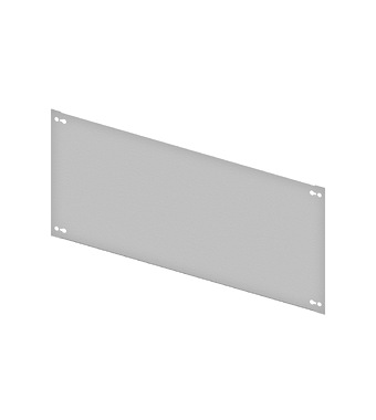 Blind Front Plate 695mm B7 sheet steel
for AC Modular enclosures, RAL7035, 3B7, H=322 W=695 D=18mm