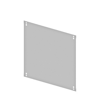Blind Front Plate 495mm B10 sheet steel
for AC Modular enclosures, RAL7035, 2B10, H=460 W=495 D=18mm