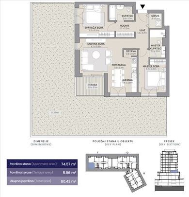 Soul 64, lux, komforan, terasa 112m2, ID 24876