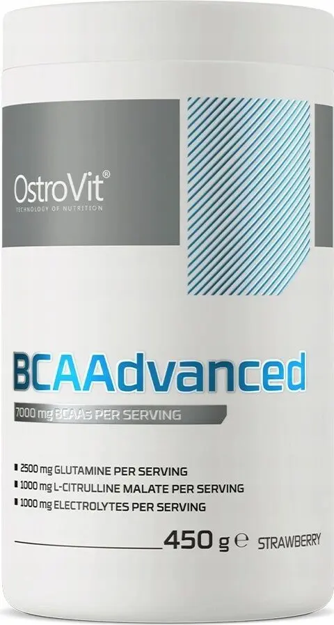 OstroVit BCAAdvanced, Jagoda, 450g