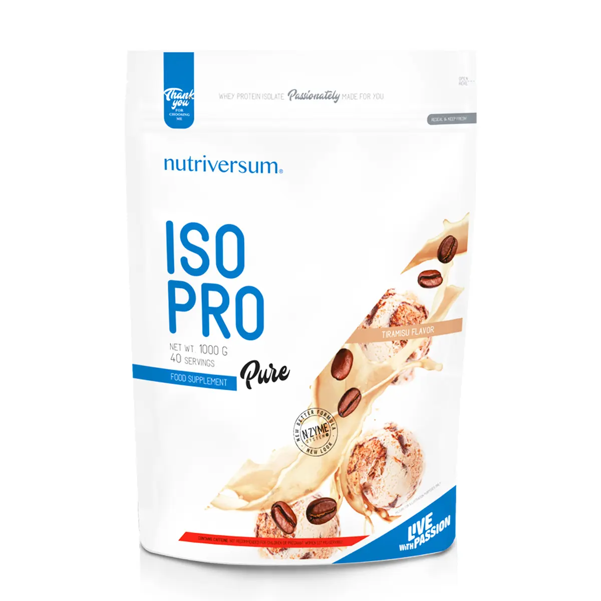 Nutriversum Iso Pro protein, Tiramisu, 1kg