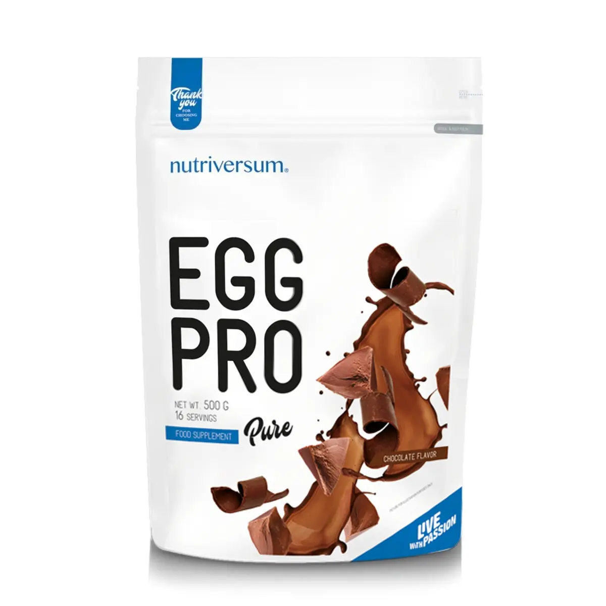 Nutriversum Albumin Egg protein čokolada, 500g