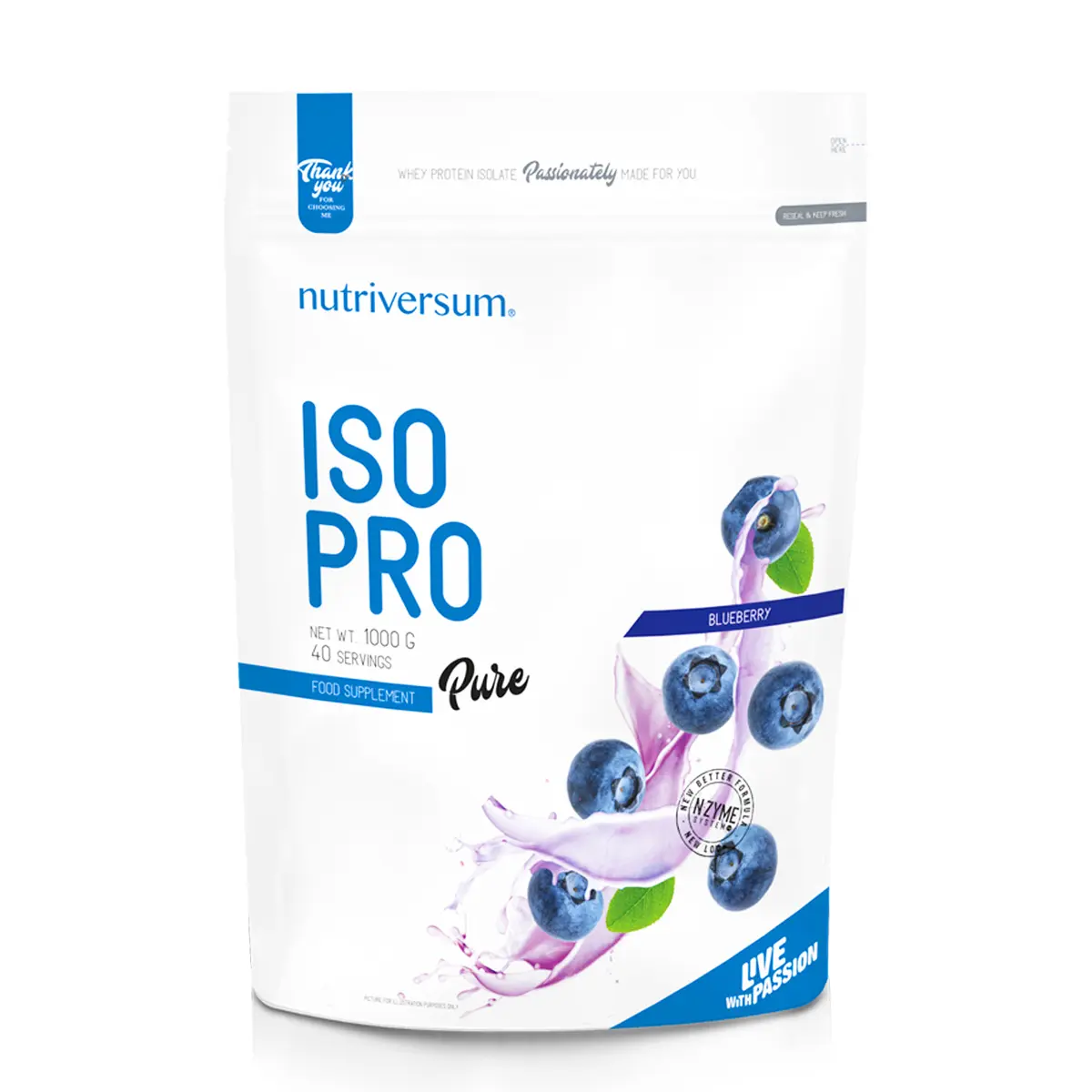 Nutriversum Iso Pro protein, Borovnica, 1kg