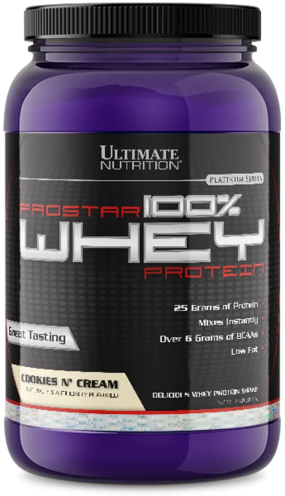 Ultimate Nutrition Protein 100% Whey Prostar, Keks i Krem, 907g