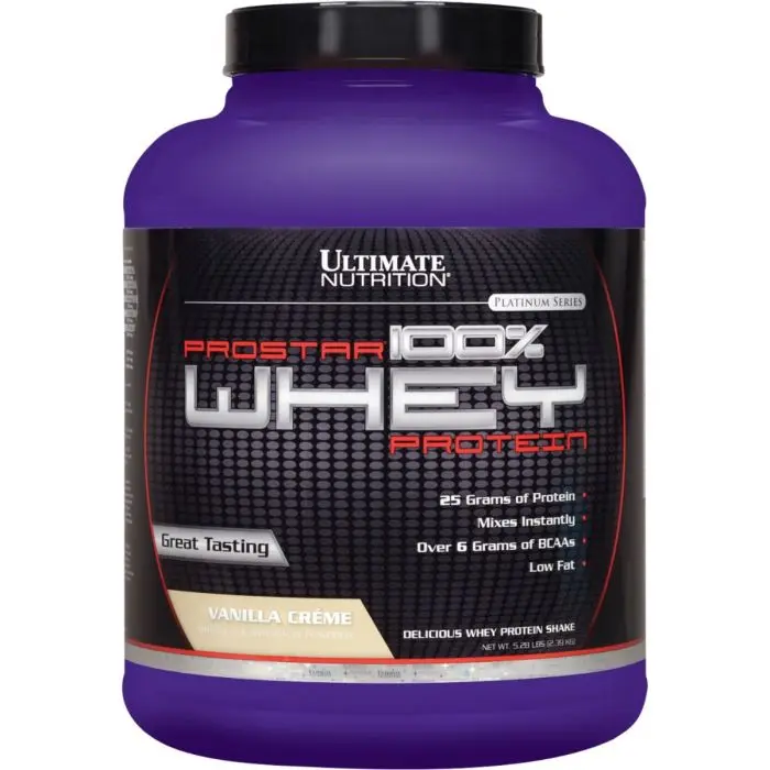 Ultimate Nutrition Protein 100% Whey Prostar, Vanila, 2.39 kg