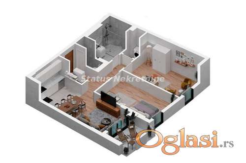 Podbara-Lep Trosoban stan 73 m2 u Pogodnom kraju-povrat PDV-065/385 8880