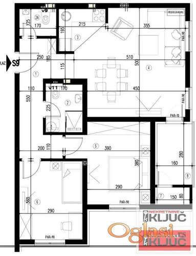 TELEP, 67m2, Trosoban sa pdv